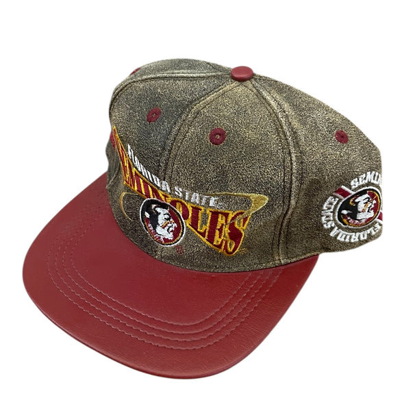Vintage FSU Seminoles Leather Strapback Hat – For All To Envy