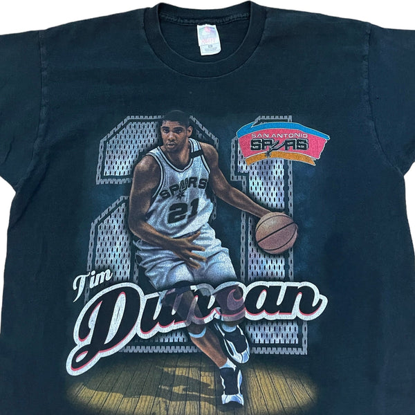 Vintage Tim Duncan Pro Player T-shirt San Antonio Spurs NBA Basketball ...