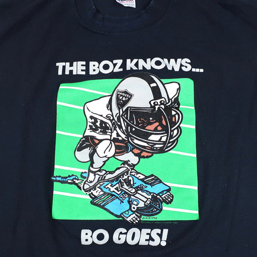 Vintage Boz Knows Bo Knows Jackson Brian Bosworth T-shirt NFL Football ...