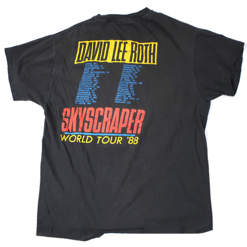 Vintage David Lee Roth Skyscraper T-shirt 1988 80s Tour Rock – For All ...