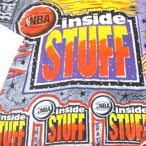 Vintage NBA Inside Stuff T-shirt NBA Basketball Jordan – For All To Envy
