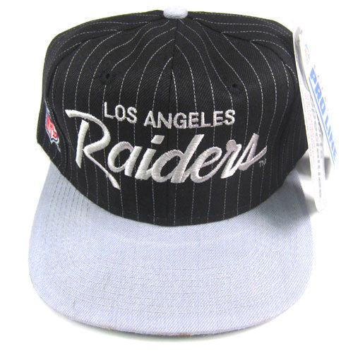Vintage Los Angeles Raiders Script Snapback NWT 90s NFL Football Bo ...