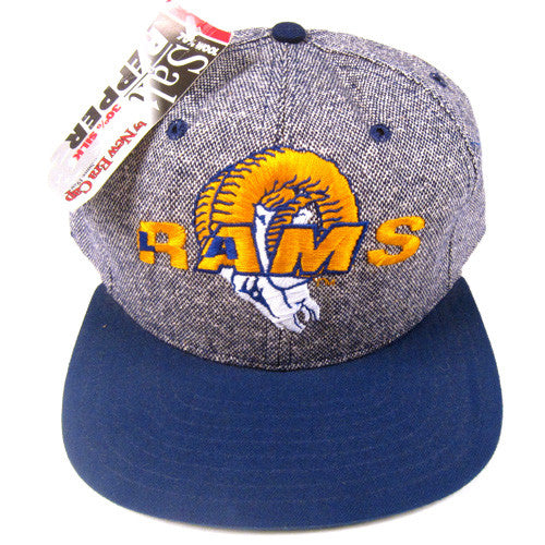 Vintage LA Los Angeles Rams New Era Snapback Hat NWT 90s NFL Football ...