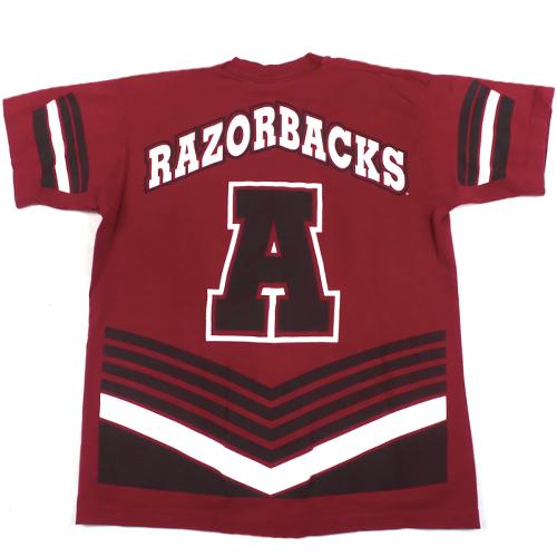 Vintage Arkansas Razorbacks T-shirt 1990's NCAA Basketball Football ...