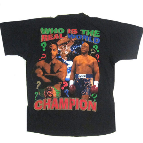 Vintage Mike Tyson & George Foreman Boxing T-Shirt – For All To Envy